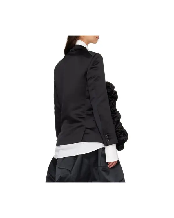 Comme Des Garçons Ruffled Satin Blazer