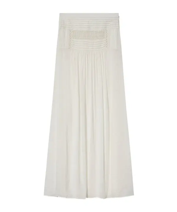 Isabel Marant Étoile Pylka Skirt Openwork Linen-blend Skirt