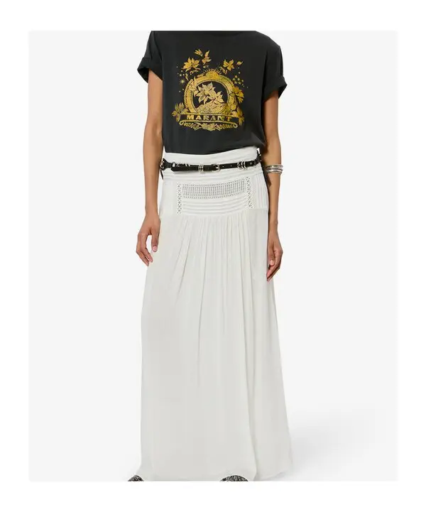 Isabel Marant Étoile Pylka Skirt Openwork Linen-blend Skirt