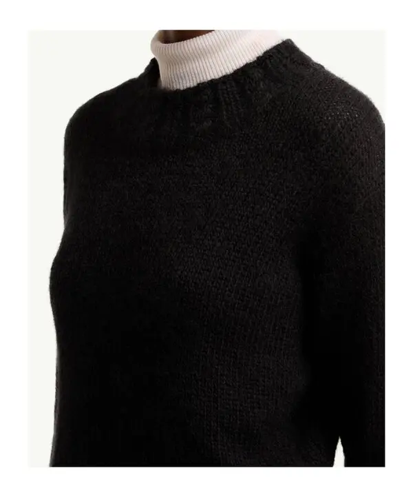 Moncler Logo Patch Crewneck Knitted Jumper