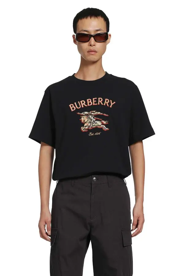 Burberry Knight Check Cotton T-shirt