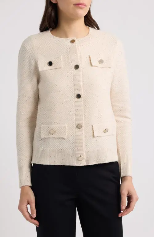 Anne Klein Glitz Sequin Cardigan