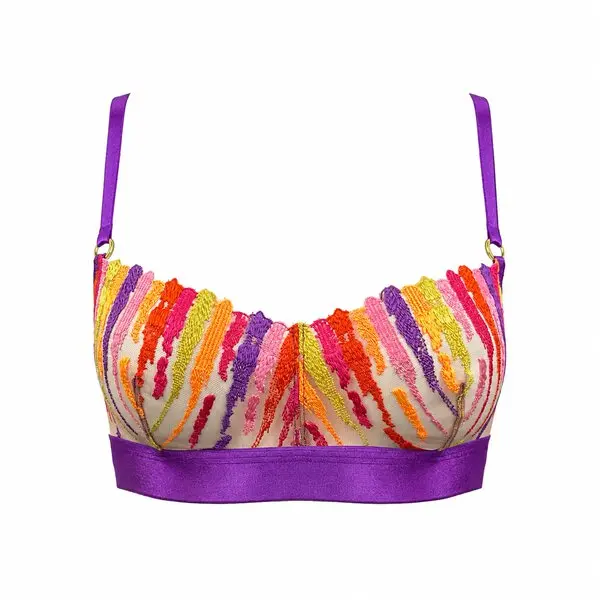 SOMEWHERE NEVER Paint The Town Balconette Wireless Bra