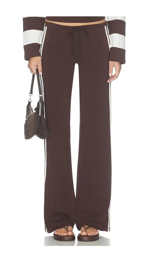 TIGER MIST Collins Track Pant In Chocolate