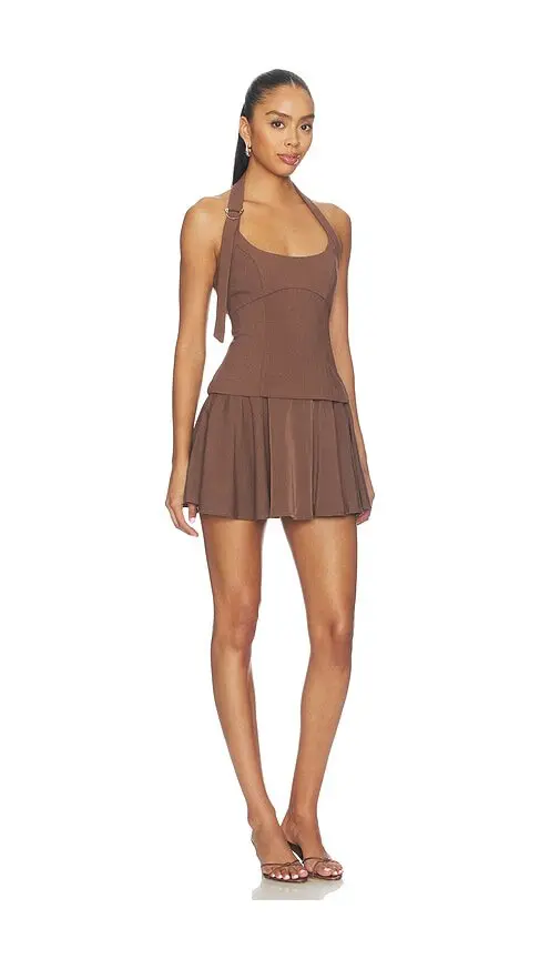 SOVERE / Mavi Mini Dress In Brown
