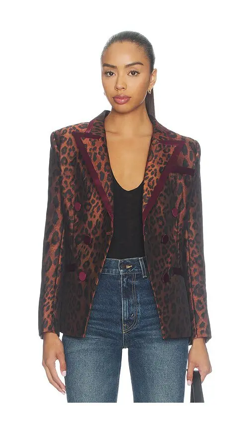 L'Agence Kyomi Blazer In Brown