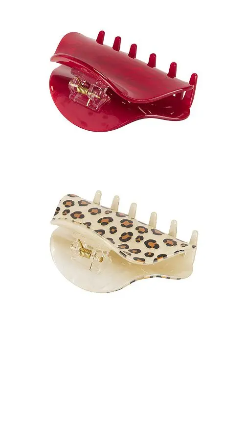 FRASIER STERLING Cheetah Claw Clip Set