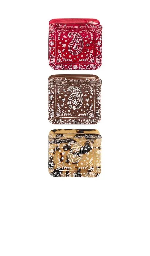 FRASIER STERLING Bandana Claw Clip Set