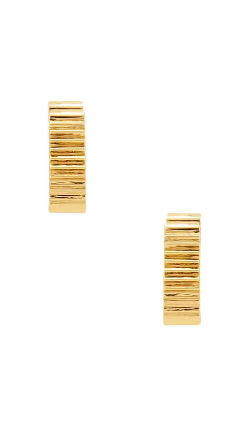 MIRANDA FRYE Debbie Huggies Earrings In Metallic