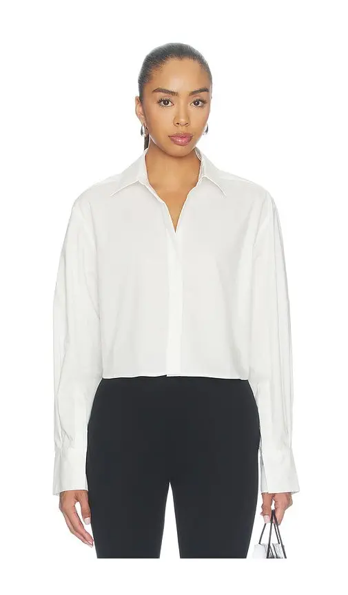 Simkhai Renata Cropped Button Down Shirt