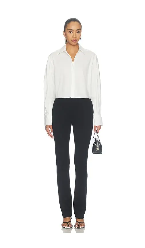 Simkhai Renata Cropped Button Down Shirt