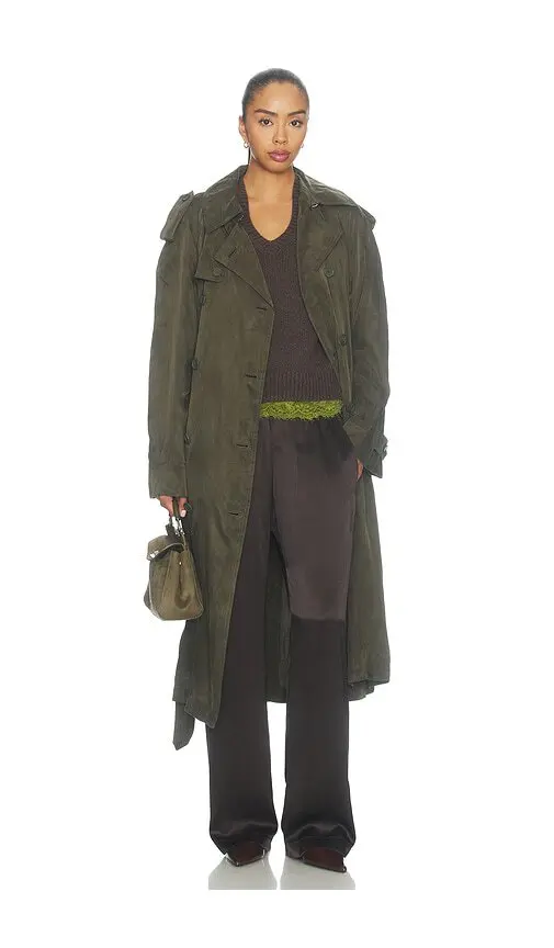 Helmut Lang Fluid Trench In Army