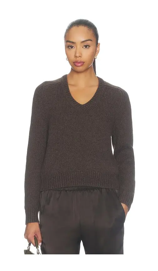 NILI LOTAN Vicki Sweater In Brown - Walnut Heather