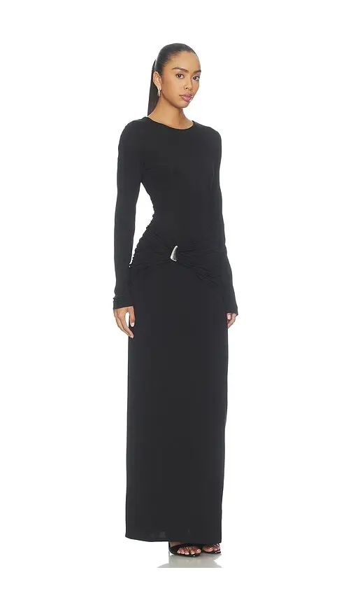 Shona Joy Miro Long Sleeve Gathered Maxi Dress