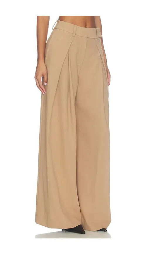 FAVORITE DAUGHTER Pleats For Days Pant In Brown