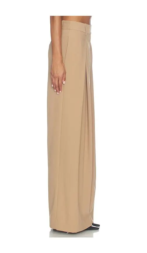 FAVORITE DAUGHTER Pleats For Days Pant In Brown