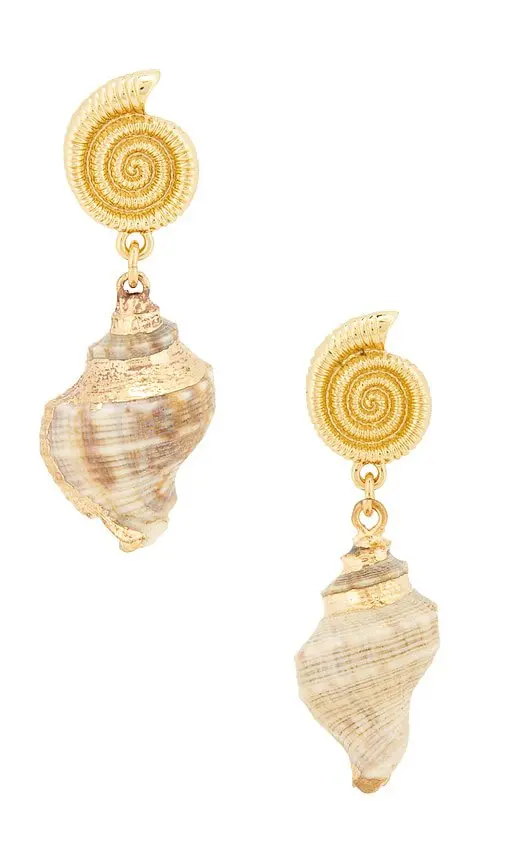 LOVERS AND FRIENDS Marina Earring In Metallic - Gold