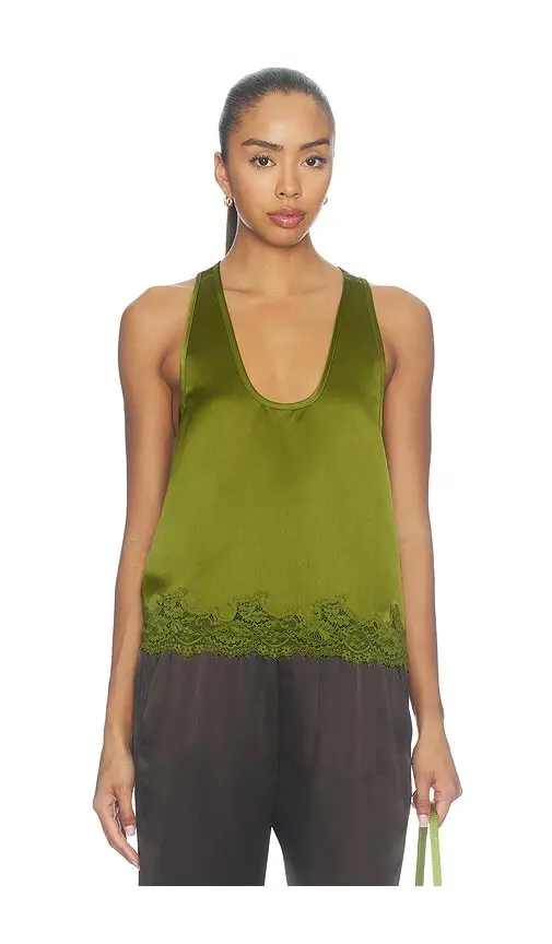 ARTLESS X Wren Lace Top In Olive