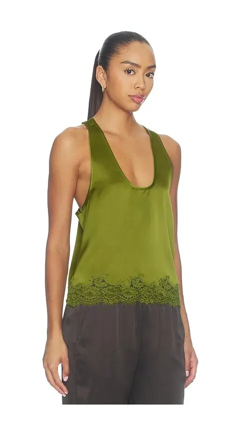 ARTLESS X Wren Lace Top In Olive