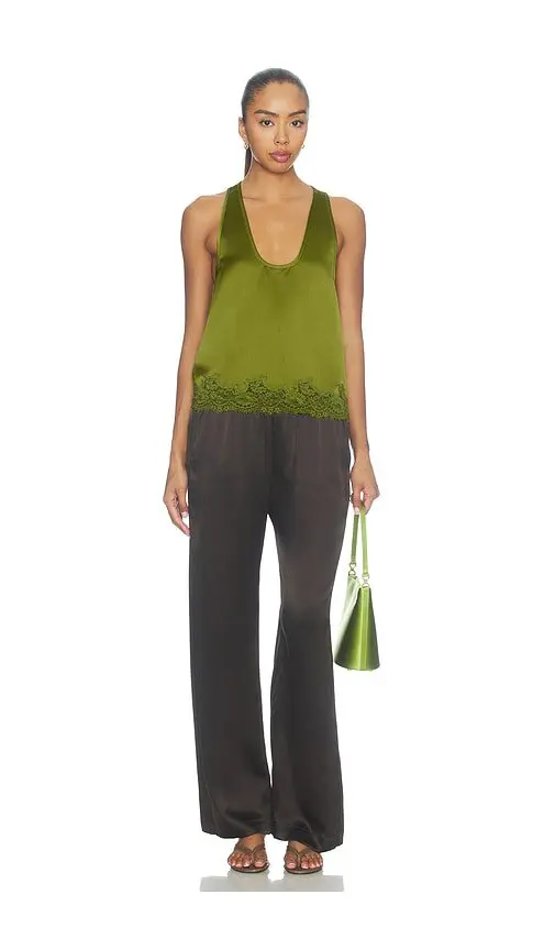 ARTLESS X Wren Lace Top In Olive
