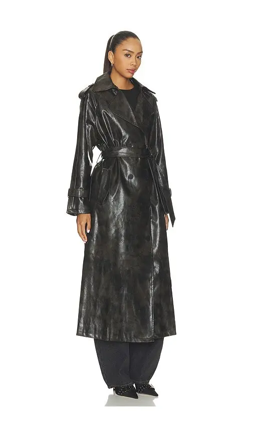 Lioness Off Duty Coat In Charcoal