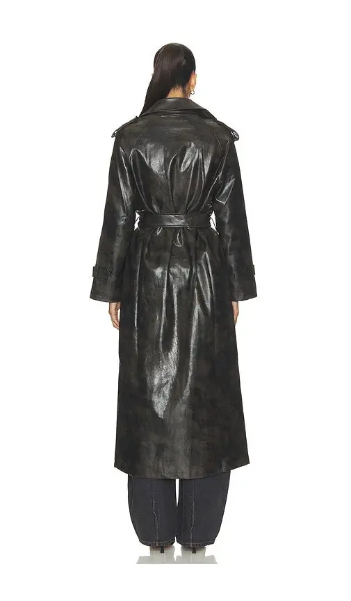 Lioness Off Duty Coat In Charcoal