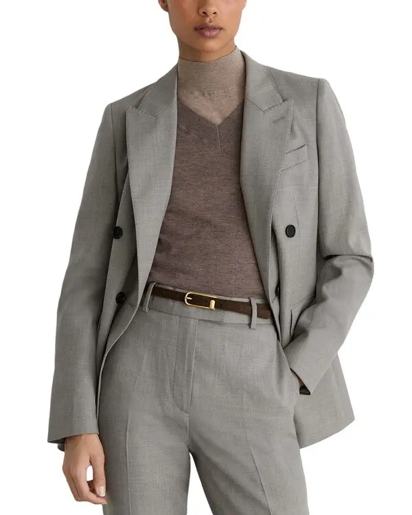 REISS Darcy Wool Blend Slim Leg Trousers