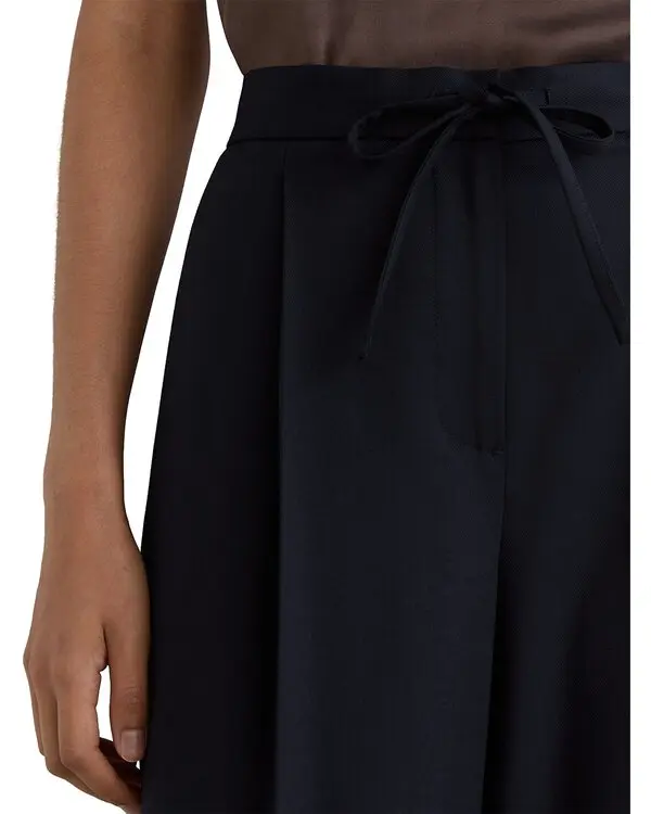REISS Solene Wool Blend Wide Leg Trousers