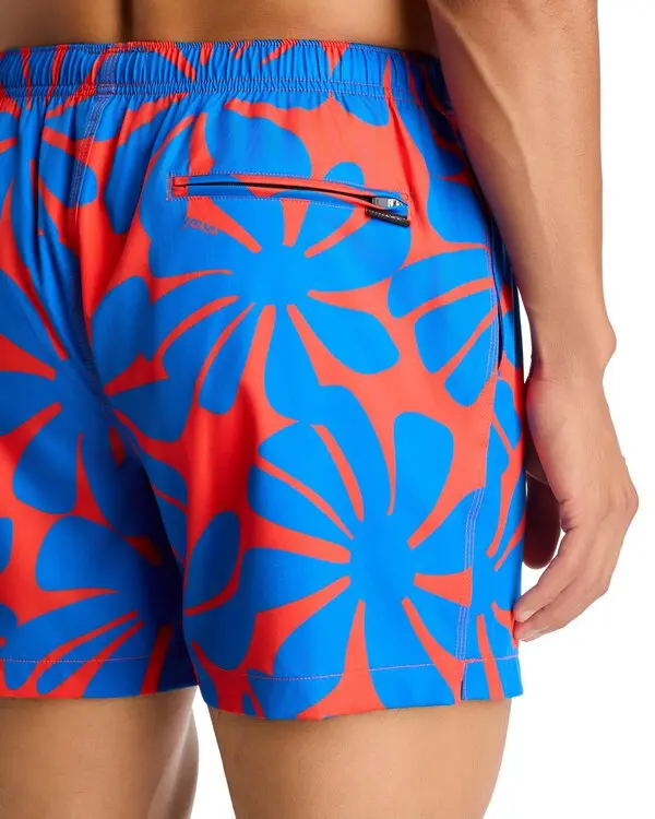 YUASA MENSWEAR Blossom 5.5 Swim Shorts - Red Blue