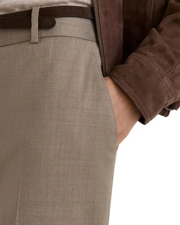 REISS Adie Wide Leg Wool Stretch Trousers