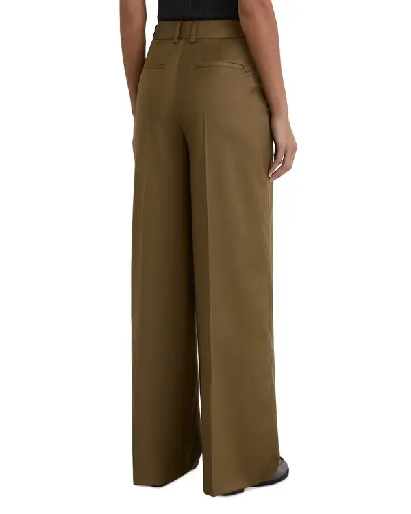 REISS Adie Wool Stretch Wide Leg Pants