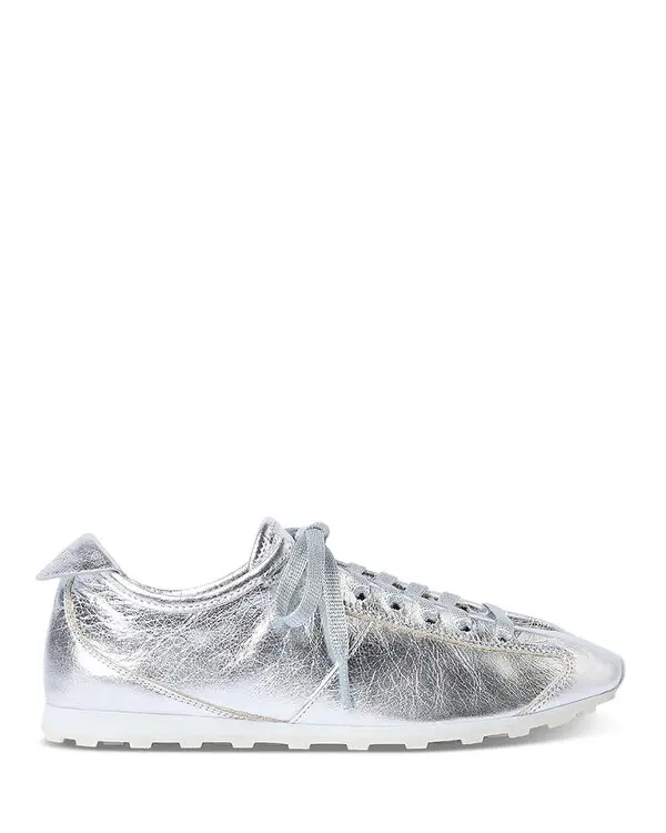 Jacquemus The Tennis Metallic Leather Sneakers