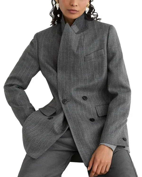 REISS Astrid Wool Double Breasted Blazer