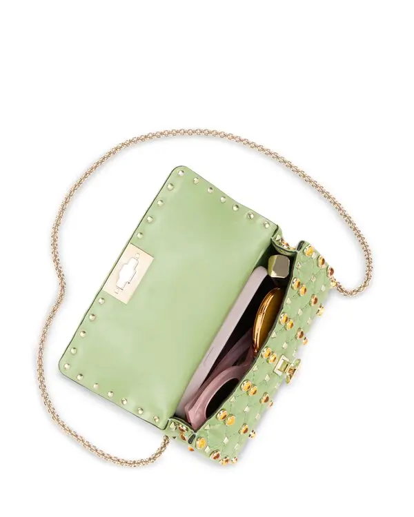 Valentino Garavani Rockstud Spike Small Shoulder Bag - Mint