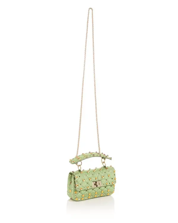 Valentino Garavani Rockstud Spike Small Shoulder Bag - Mint