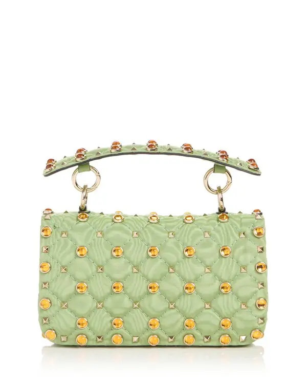 Valentino Garavani Rockstud Spike Small Shoulder Bag - Mint