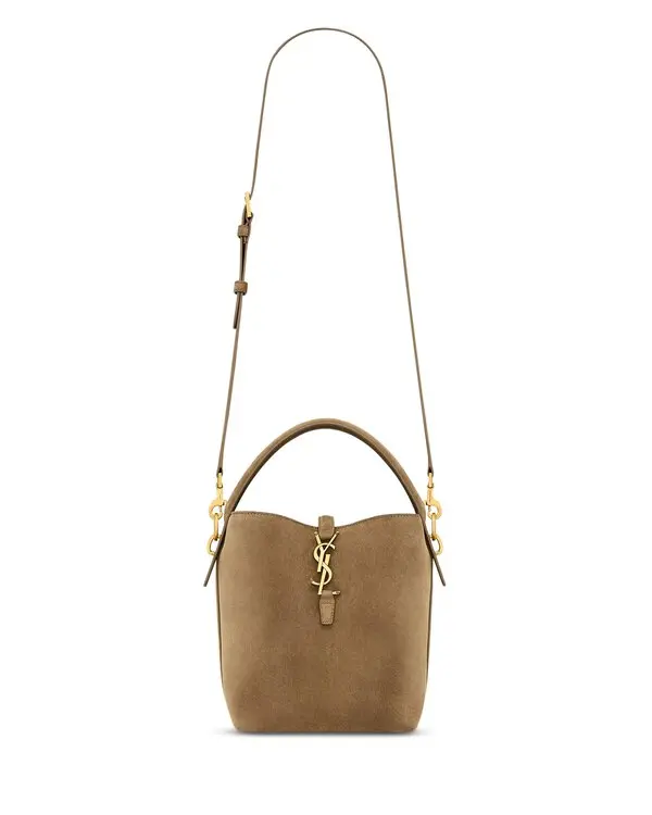 Saint Laurent Le 37 Small In Shiny Leather - Golden Leaf