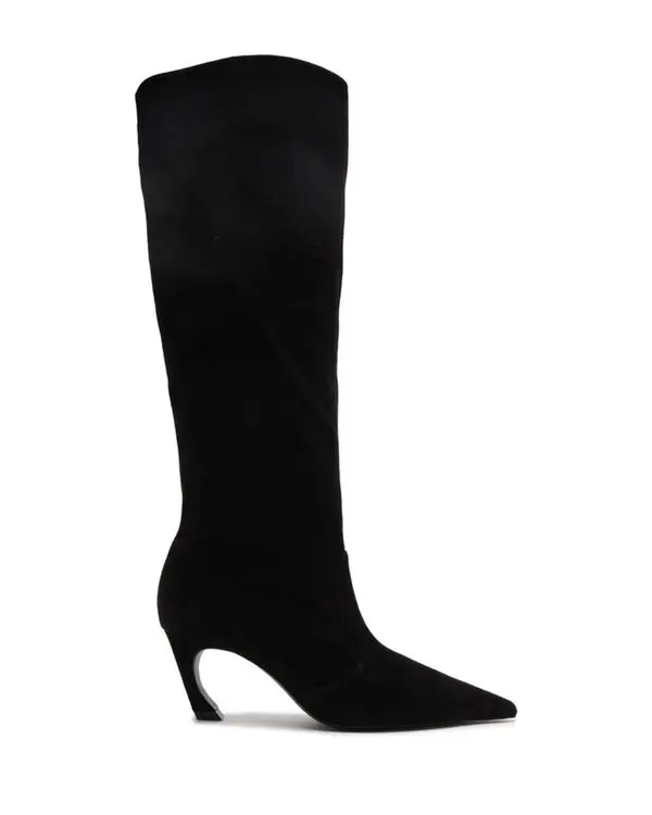 Schutz Lexi Mid Slouch Leather Knee High Boots
