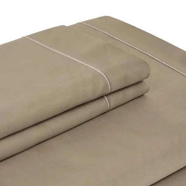CELSO DE LEMOS Bourdon Flat Sheet, Queen - Eucalyptus