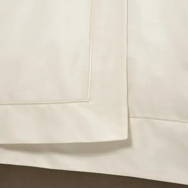 CELSO DE LEMOS Bourdon Flat Sheet, Queen - Ivory