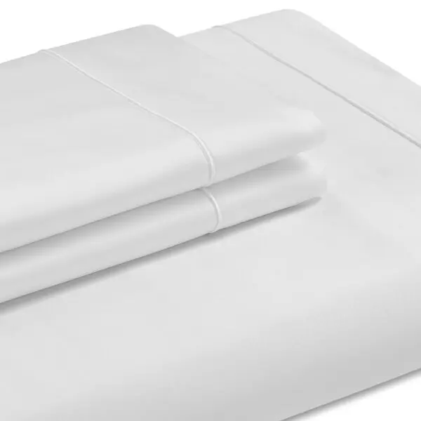 CELSO DE LEMOS Bourdon Flat Sheet, Queen - White