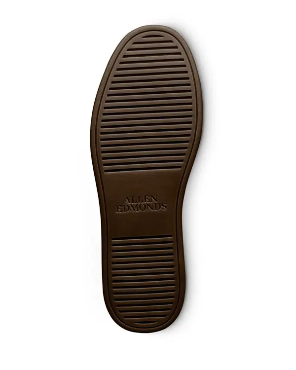 Allen Edmonds Barnes Leather Low Top Sneakers - Dark Brown