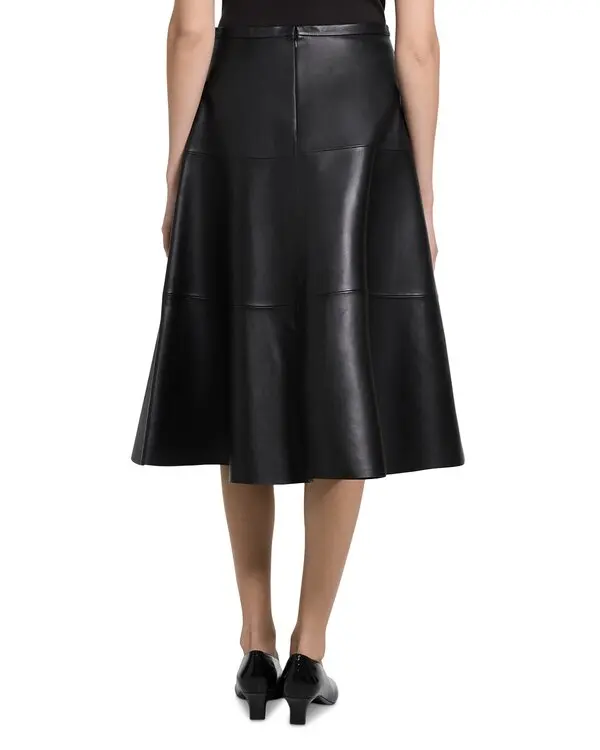 Theory Leather Circle Skirt