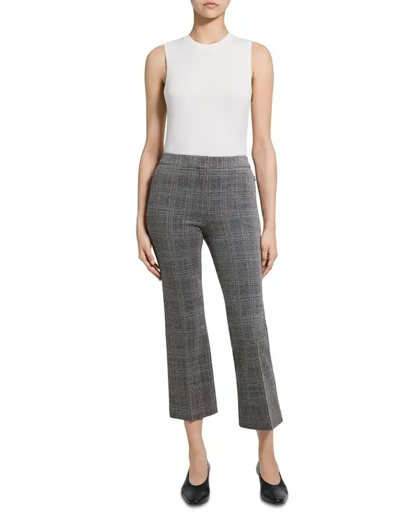 Theory Kick Flare Cropped Pants