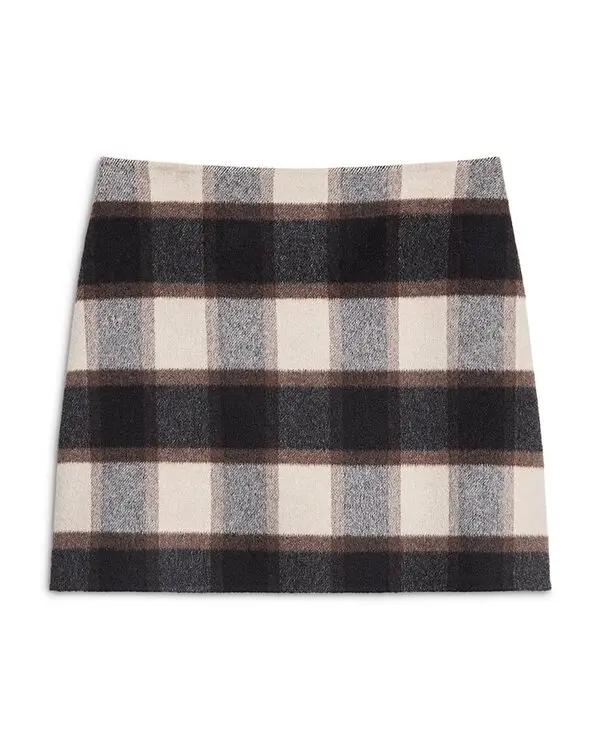 Theory Wool Blend Mini Skirt