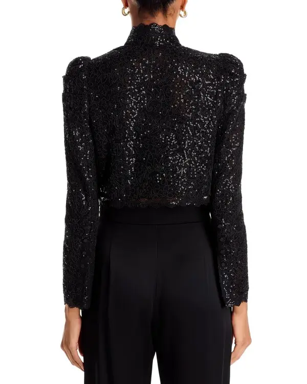 Alice + Olivia Thomasina Sequined Lace Jacket