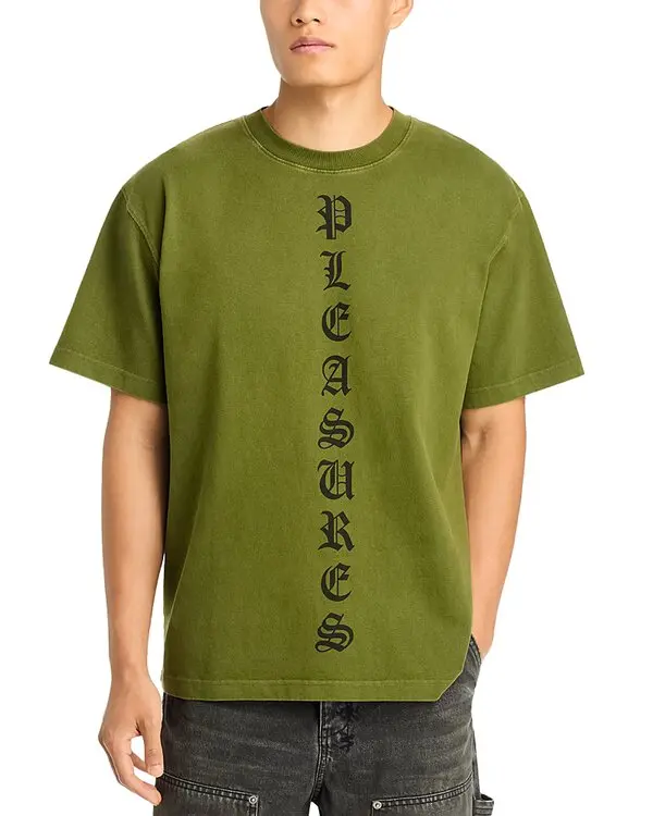 PLEASURES Knight Cotton Graphic Tee
