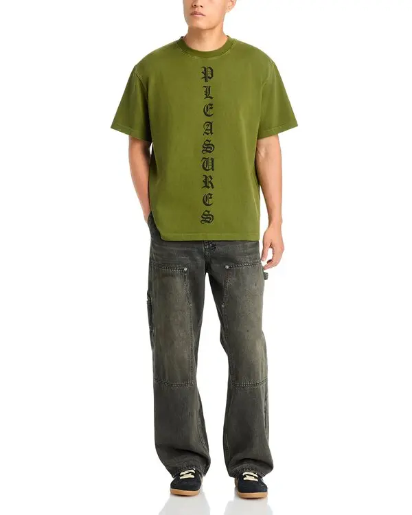 PLEASURES Knight Cotton Graphic Tee