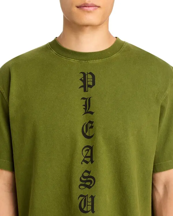 PLEASURES Knight Cotton Graphic Tee