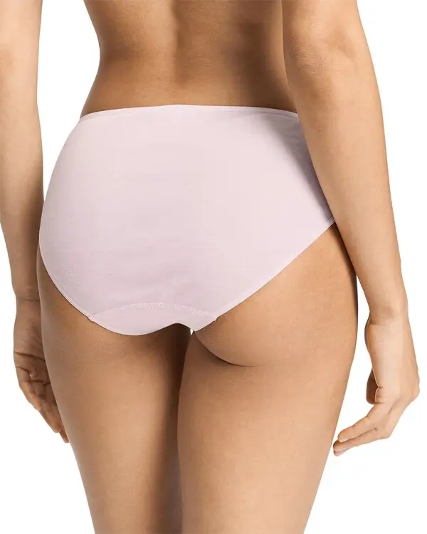 Hanro Rosaria High Cut Cotton Mesh Trim Brief